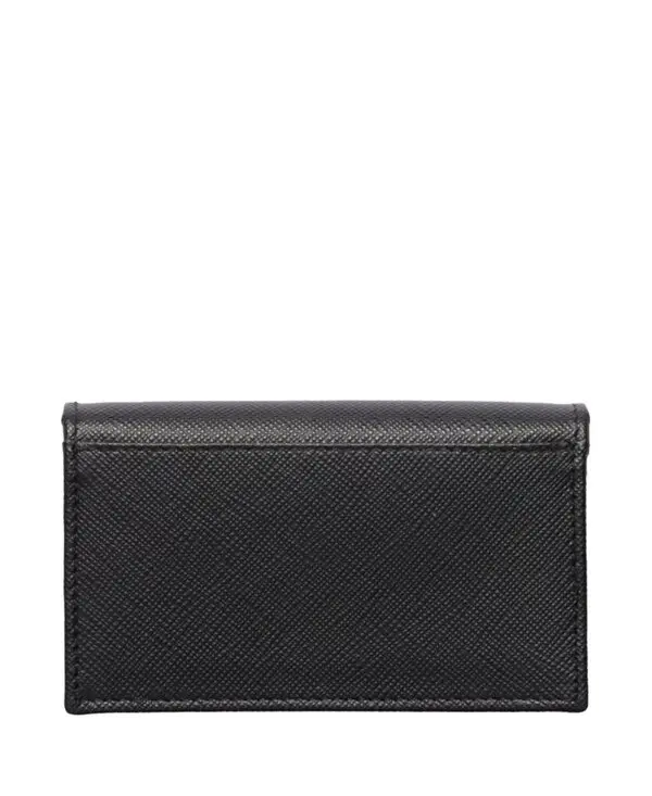 Prada Saffiano Leather Card Holder - Black