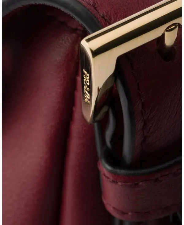 Prada Aimee Medium Leather Shoulder Bag - Red