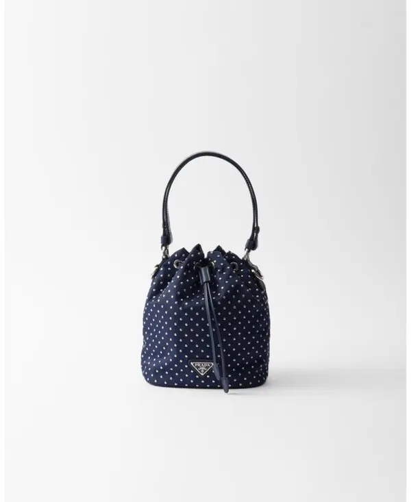 Prada Re-nylon Mini-bag With Studs