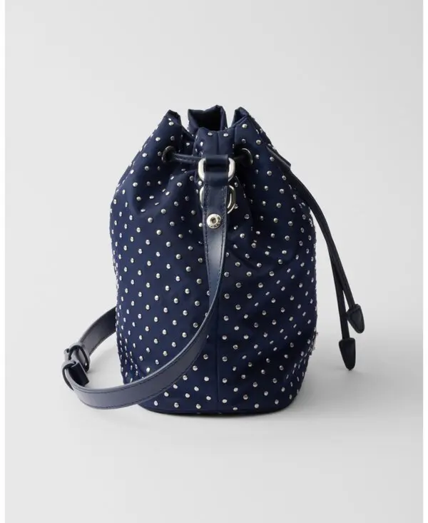 Prada Re-nylon Mini-bag With Studs