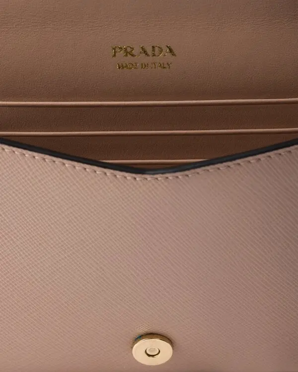 Prada Saffiano Leather Mini Bag - Powder
