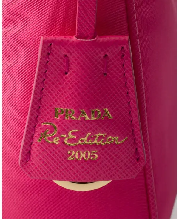 Prada Re-edition 2005 Re-nylon And Saffiano Mini Bag - Dark Pink