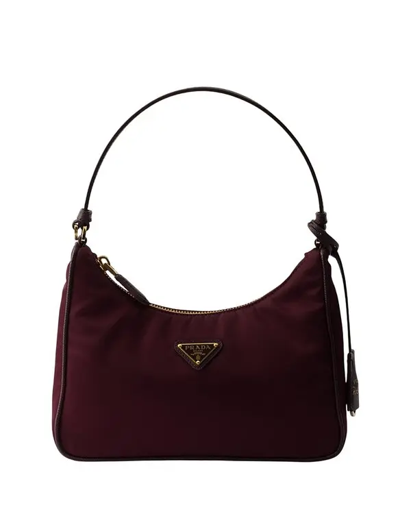 Prada Re-edition 2005 Re-nylon And Saffiano Mini Bag - Drak Red