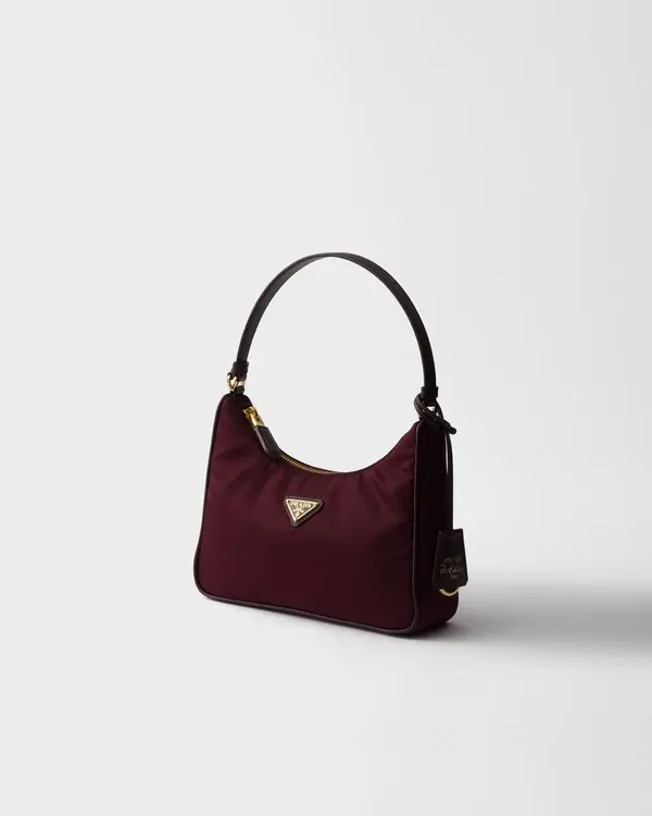 Prada Re-edition 2005 Re-nylon And Saffiano Mini Bag - Drak Red