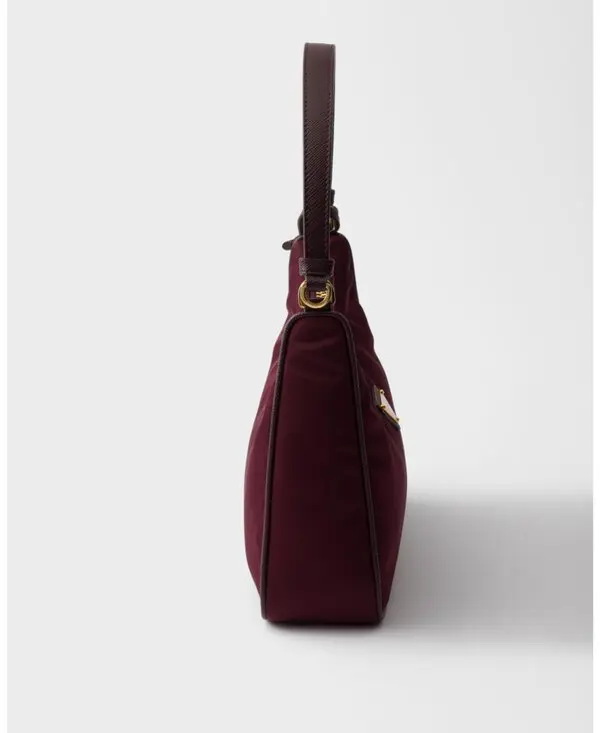 Prada Re-edition 2005 Re-nylon And Saffiano Mini Bag - Drak Red