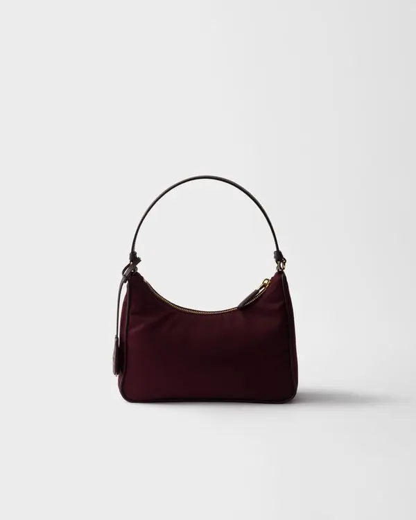 Prada Re-edition 2005 Re-nylon And Saffiano Mini Bag - Drak Red