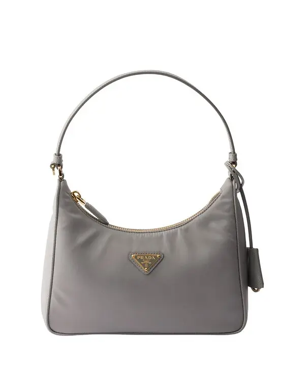 Prada Re-edition 2005 Re-nylon And Saffiano Mini Bag - Grey