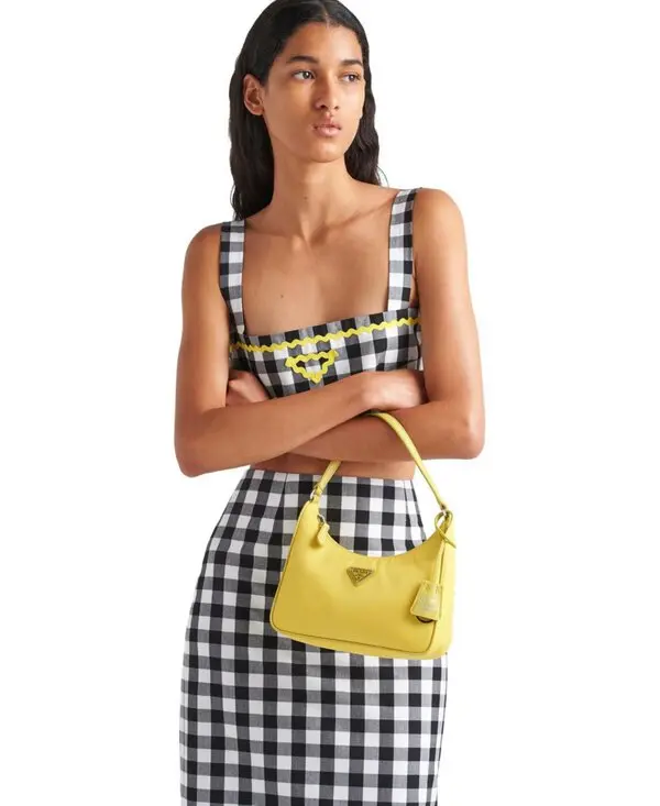 Prada Re-edition 2005 Re-nylon And Saffiano Mini Bag - Pink