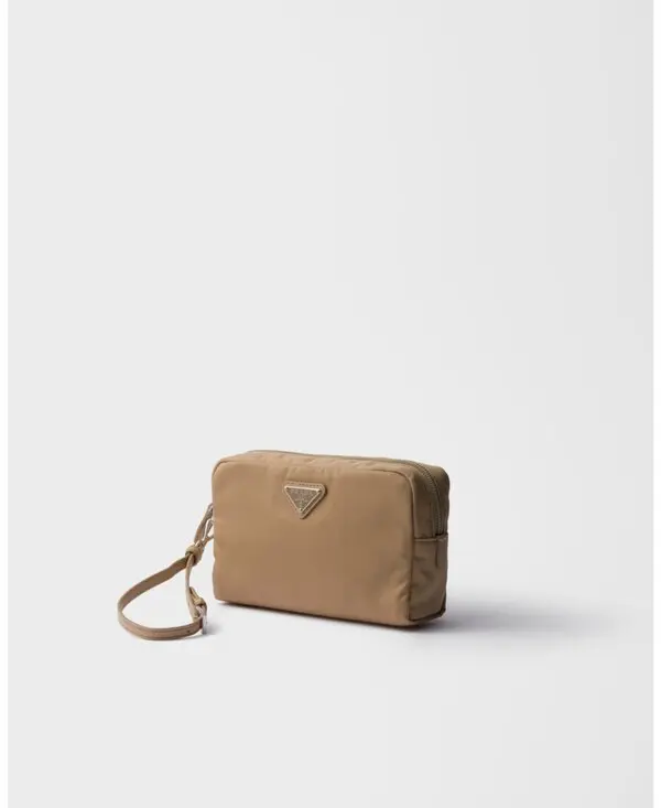 Prada Re-nylon Pouch - Brown