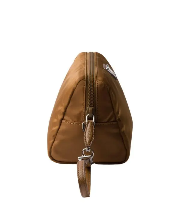 Prada Medium Re-nylon Pouch - Brown