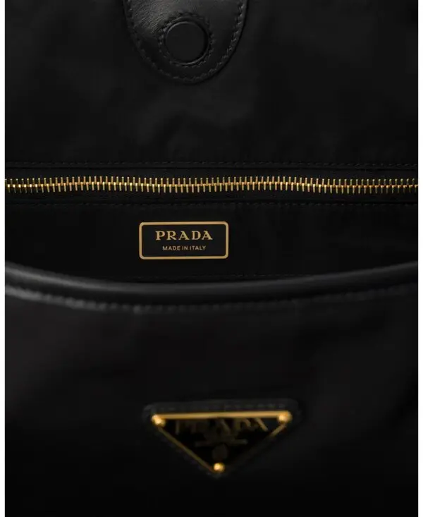 Prada Mariner Large Re-nylon Shoulder Bag - Black