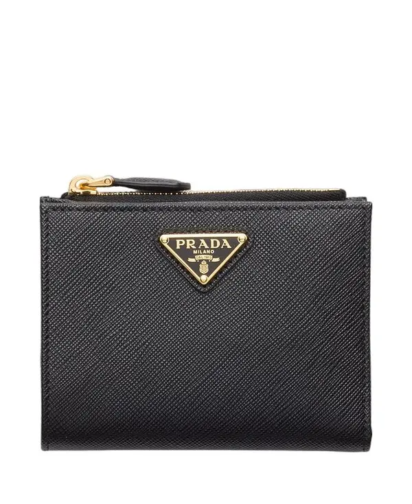 Prada Small Saffiano Leather Wallet - Black