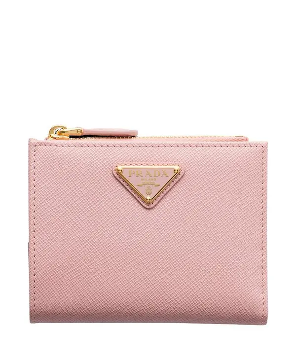 Prada Small Saffiano Leather Wallet - Pink