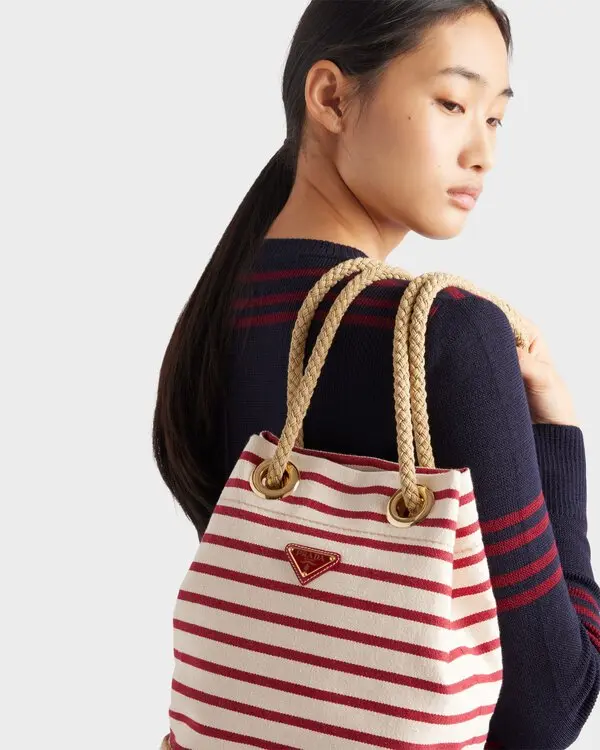 Prada Mariner Small Fabric Bucket Bag