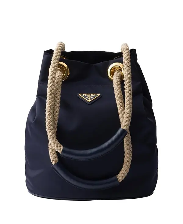 Prada Re-nylon Small Bucket Bag - Blue