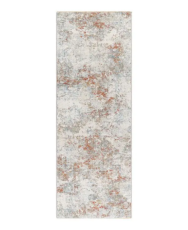 Livabliss Brunswick Bwk-2323 Runner Area Rug, 2'7 X 7'3 - Cream/blue