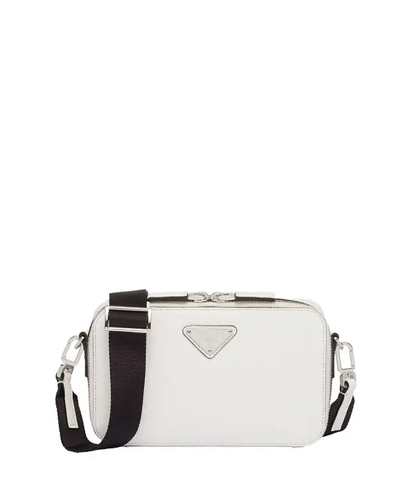 Prada Saffiano Leather Brique Bag - White