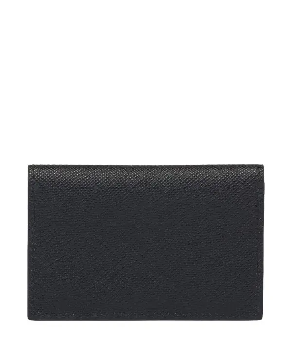 Prada Saffiano Leather Card Holder - Black