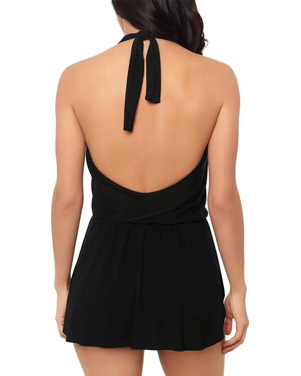 Magicsuit Solid Ellie Halter One Piece Swimsuit - Black