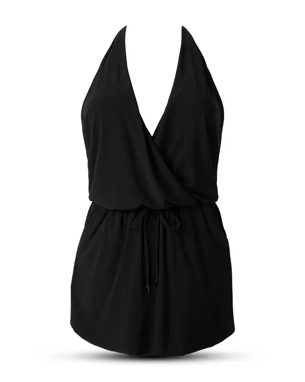 Magicsuit Solid Ellie Halter One Piece Swimsuit - Black