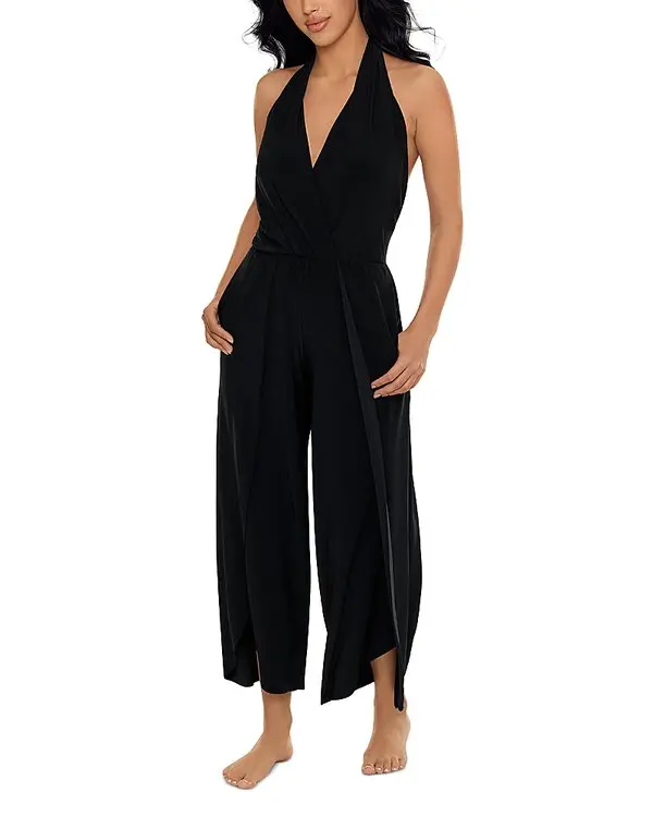 Magicsuit Halter Jumpsuit Swim Cover-up - Black