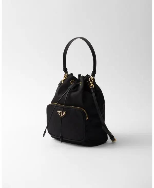 Prada Duet Re-nylon Bucket Bag - Black