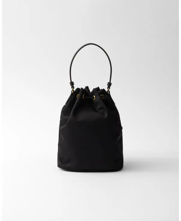 Prada Duet Re-nylon Bucket Bag - Black