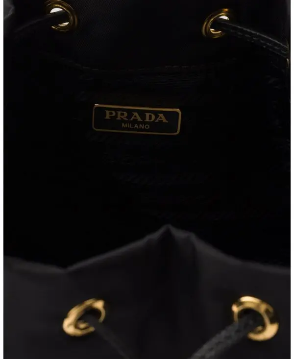 Prada Duet Re-nylon Bucket Bag - Black