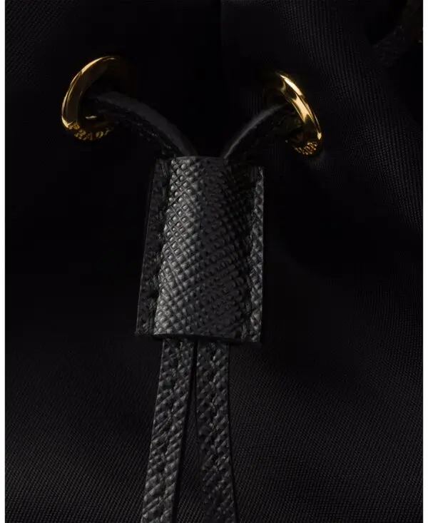 Prada Duet Re-nylon Bucket Bag - Black