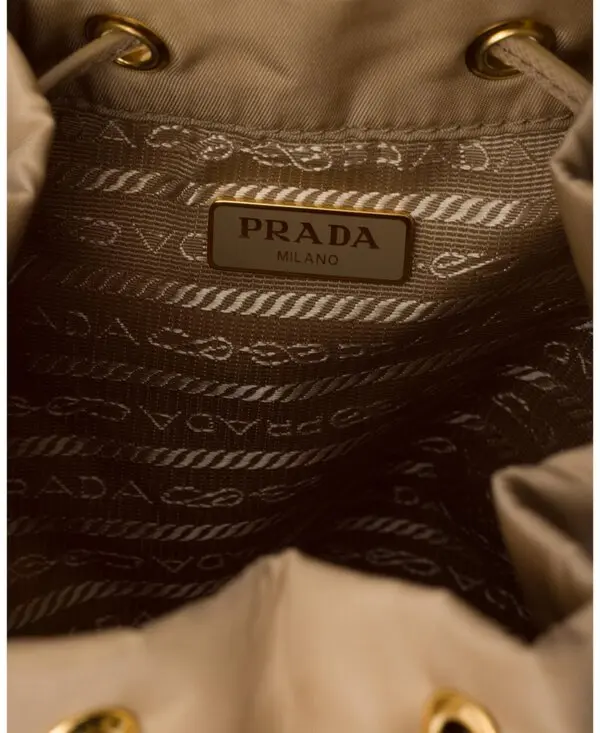 Prada Duet Re-nylon Bucket Bag - Brown