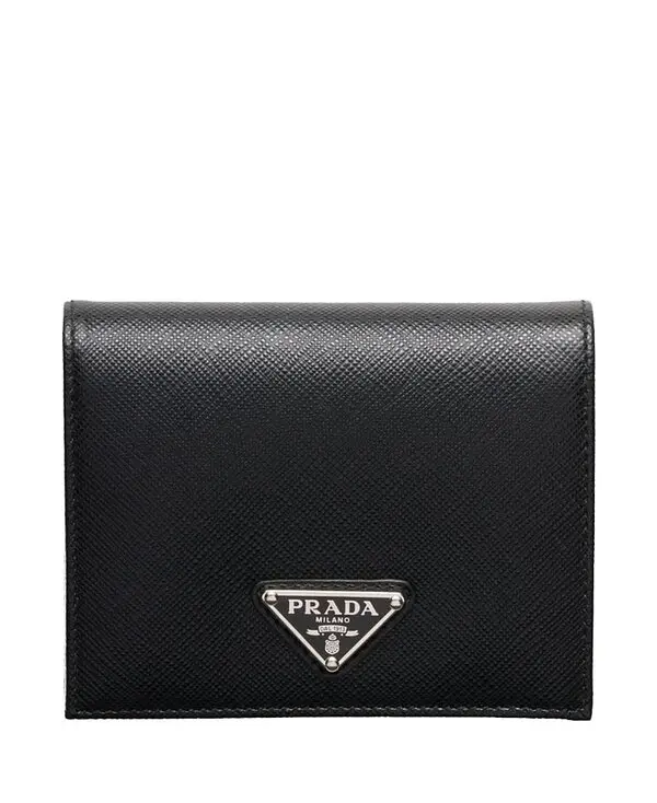 Prada Small Saffiano Leather Wallet - Black