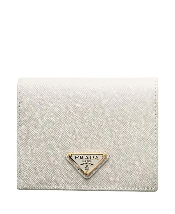 Prada Small Saffiano Leather Wallet - Neutral