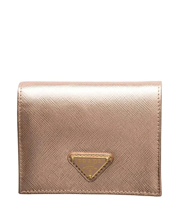 Prada Small Saffiano Leather Wallet - Powder