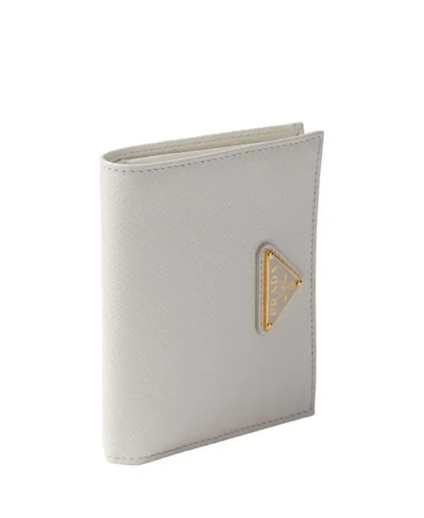 Prada Small Saffiano Leather Wallet - White