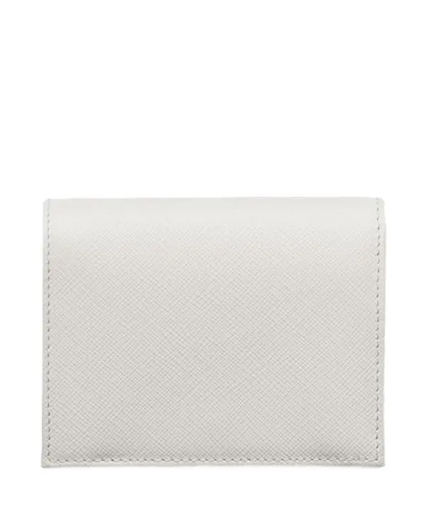 Prada Small Saffiano Leather Wallet - White
