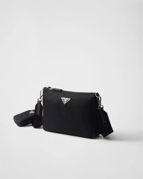 Prada Re-nylon And Saffiano Leather Shoulder Bag