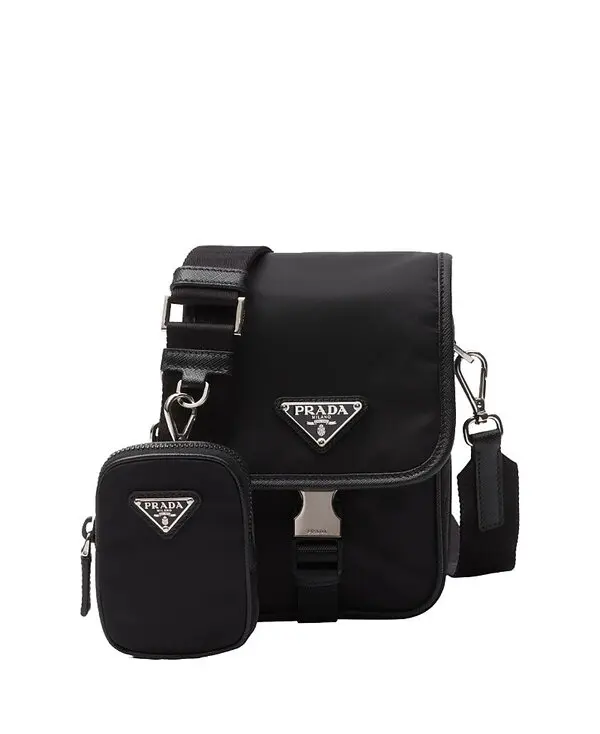 Prada Re-nylon And Saffiano Leather Shoulder Bag