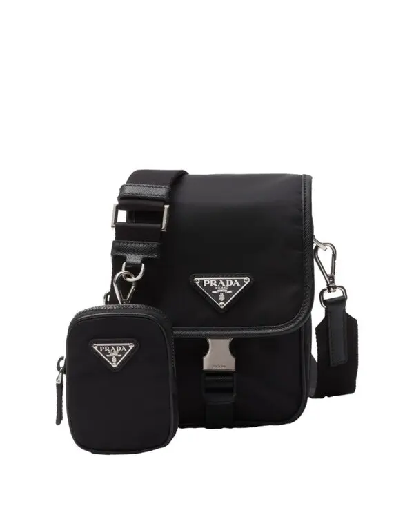 Prada Re-nylon And Saffiano Leather Shoulder Bag
