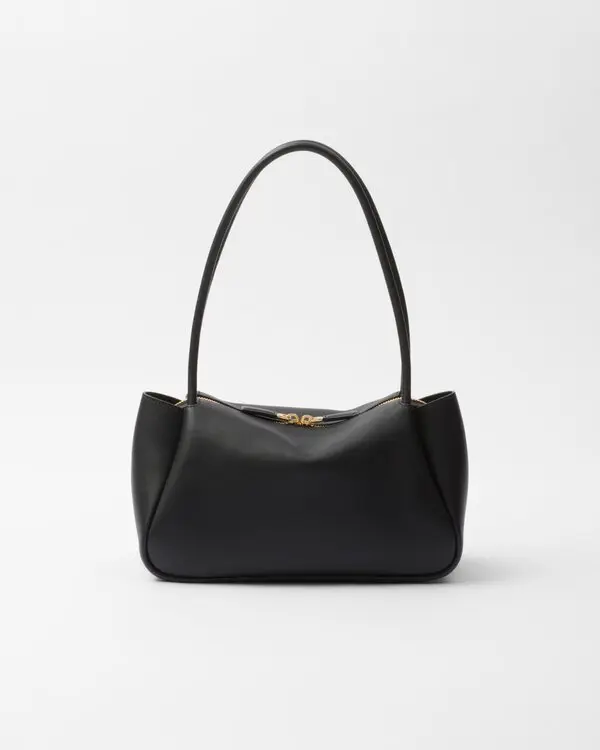 Prada Darling Medium Leather Shoulder Bag - Black
