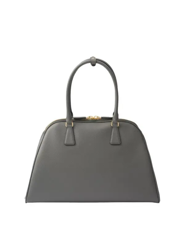 Prada Large Saffiano Leather Handbag - Grey