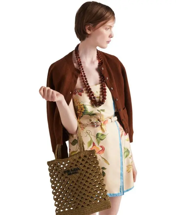 Prada Crochet Tote Bag