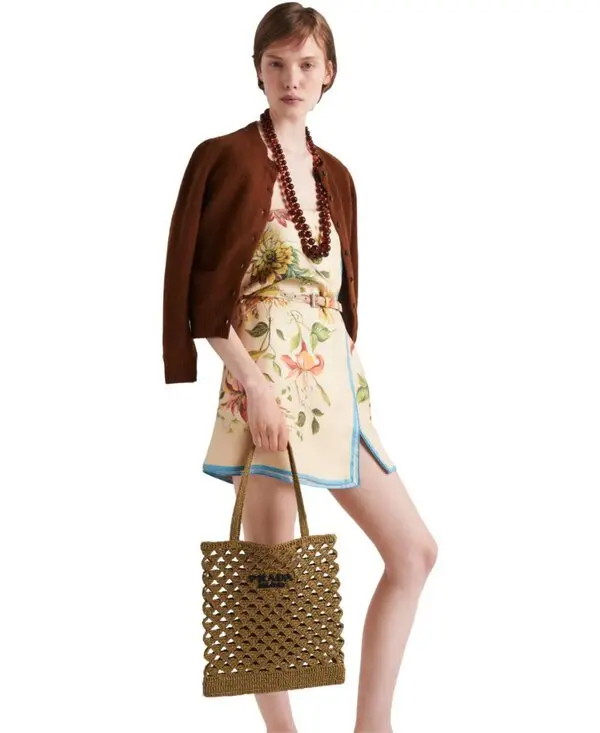 Prada Crochet Tote Bag