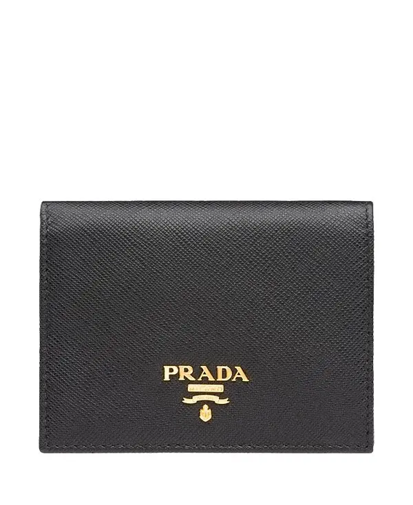 Prada Small Saffiano Leather Wallet - Black