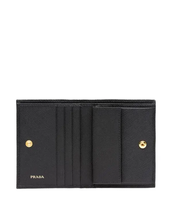 Prada Small Saffiano Leather Wallet - Black