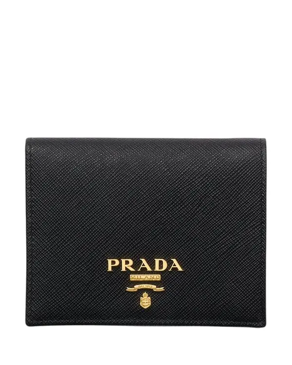 Prada Small Saffiano Leather Wallet - Black