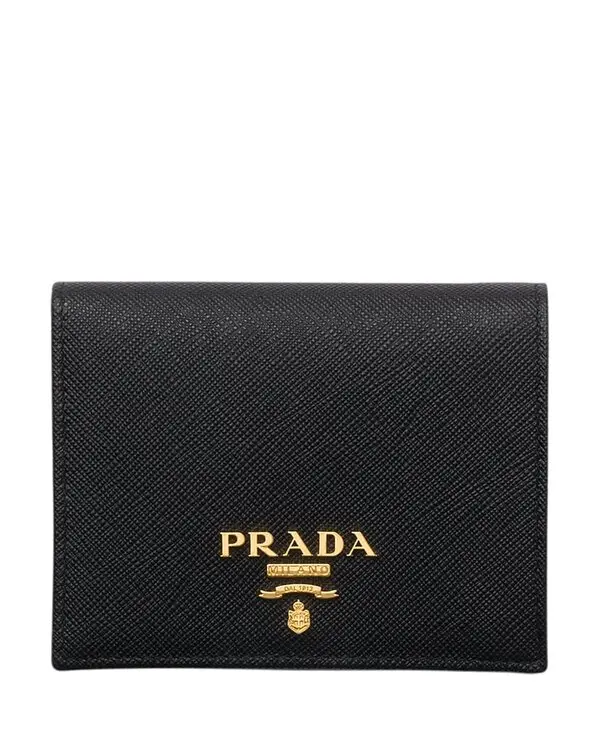 Prada Small Saffiano Leather Wallet - Black