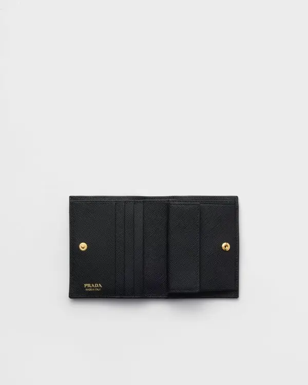Prada Small Saffiano Leather Wallet - Black