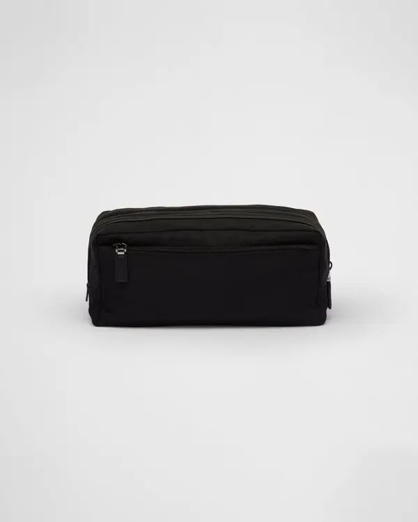 Prada Re-nylon And Saffiano Leather Travel Pouch