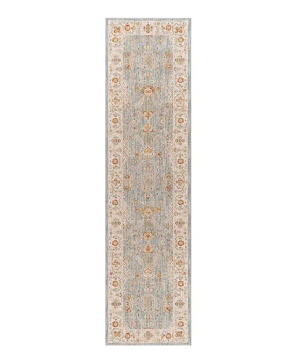 Livabliss Avant Garde Avt-2318 Runner Area Rug, 2'7 X 10 - Denim/rust