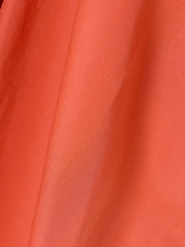 JOSEPH Thurlow Silk And Cotton-blend Wide-leg Pants - Orange
